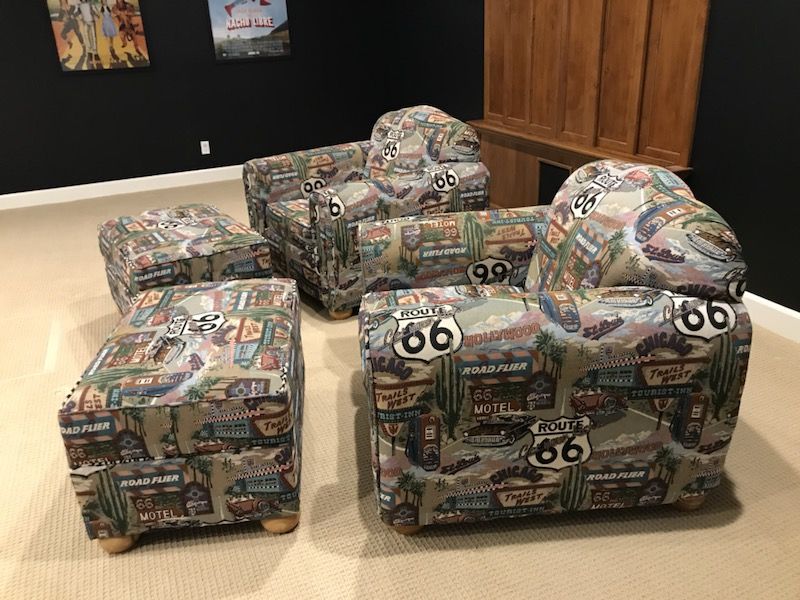 2 Overstuffed Route 66 chairs & ottomans for Sale in Mesa, AZ - OfferUp