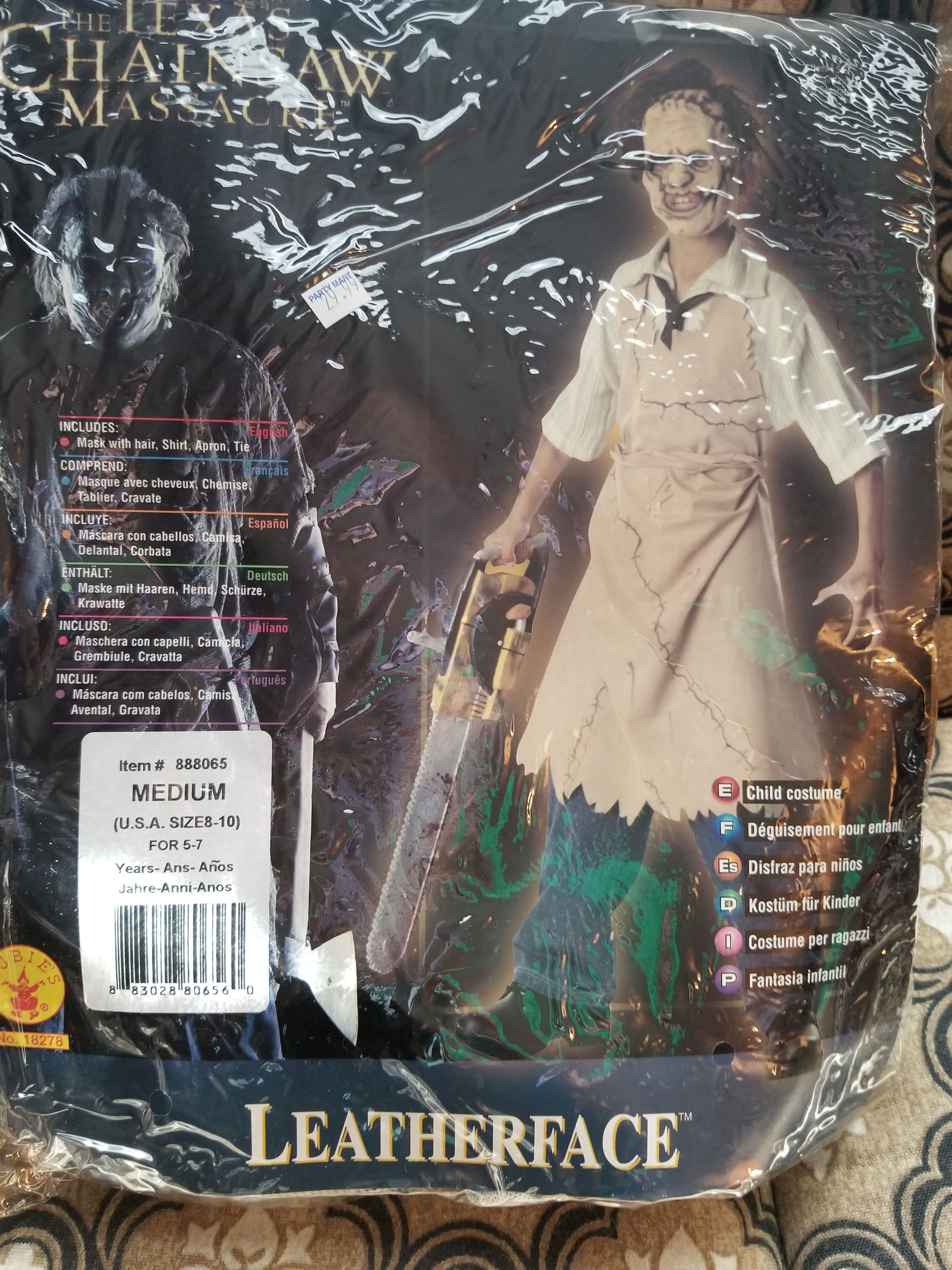 Leatherface Costume For Kids