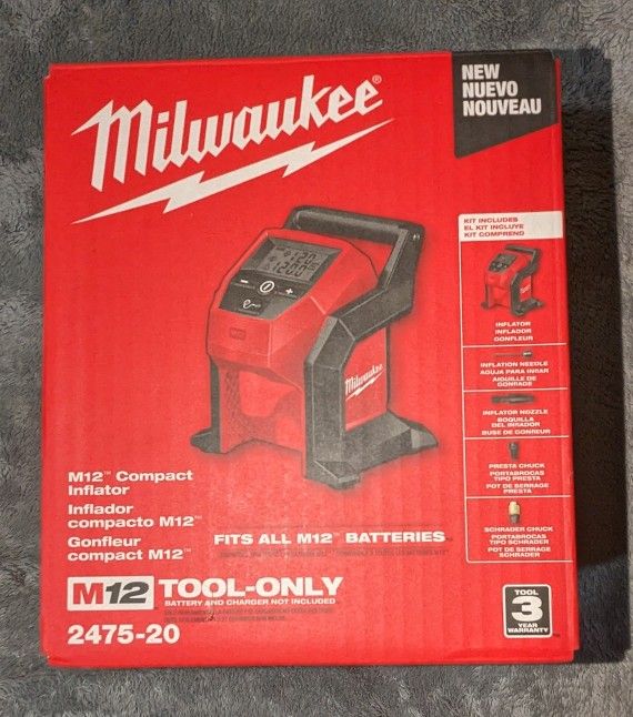 Milwaukee Compact Inflator M12 New for Sale in Denver, CO - OfferUp