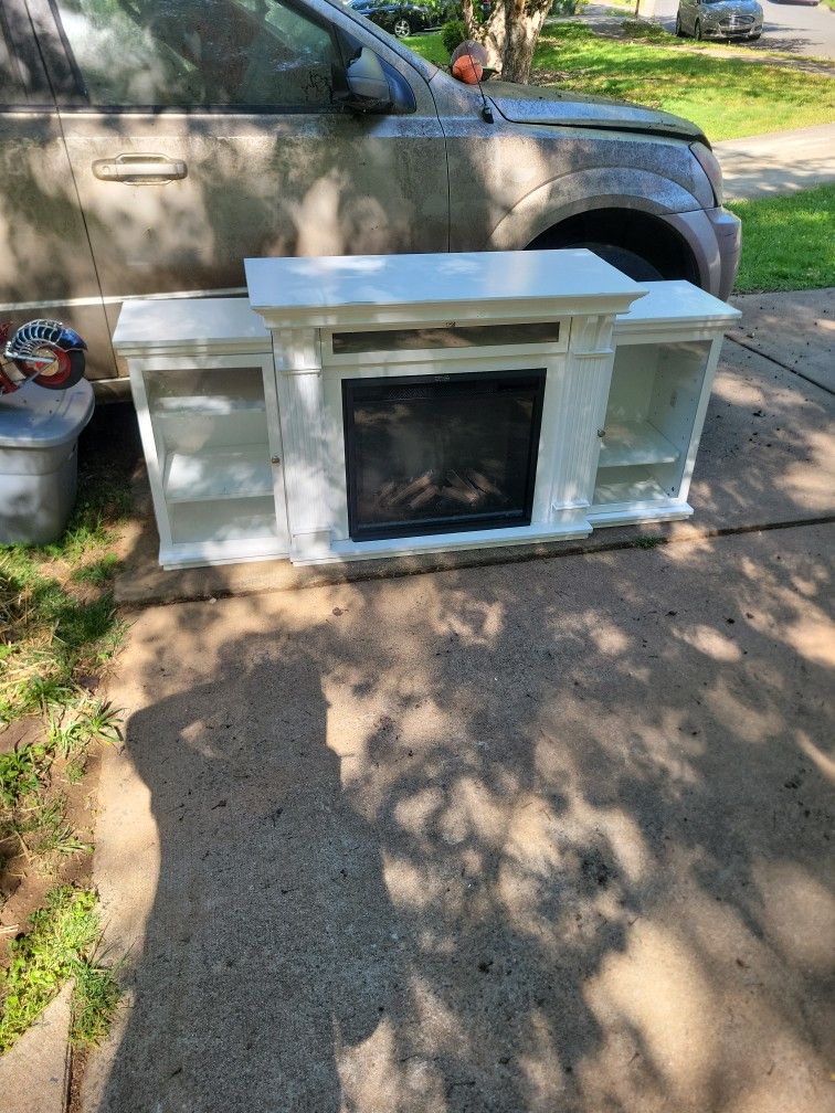 Real Flame Fireplace Heater W/entertainment Center for Sale in Matthews ...