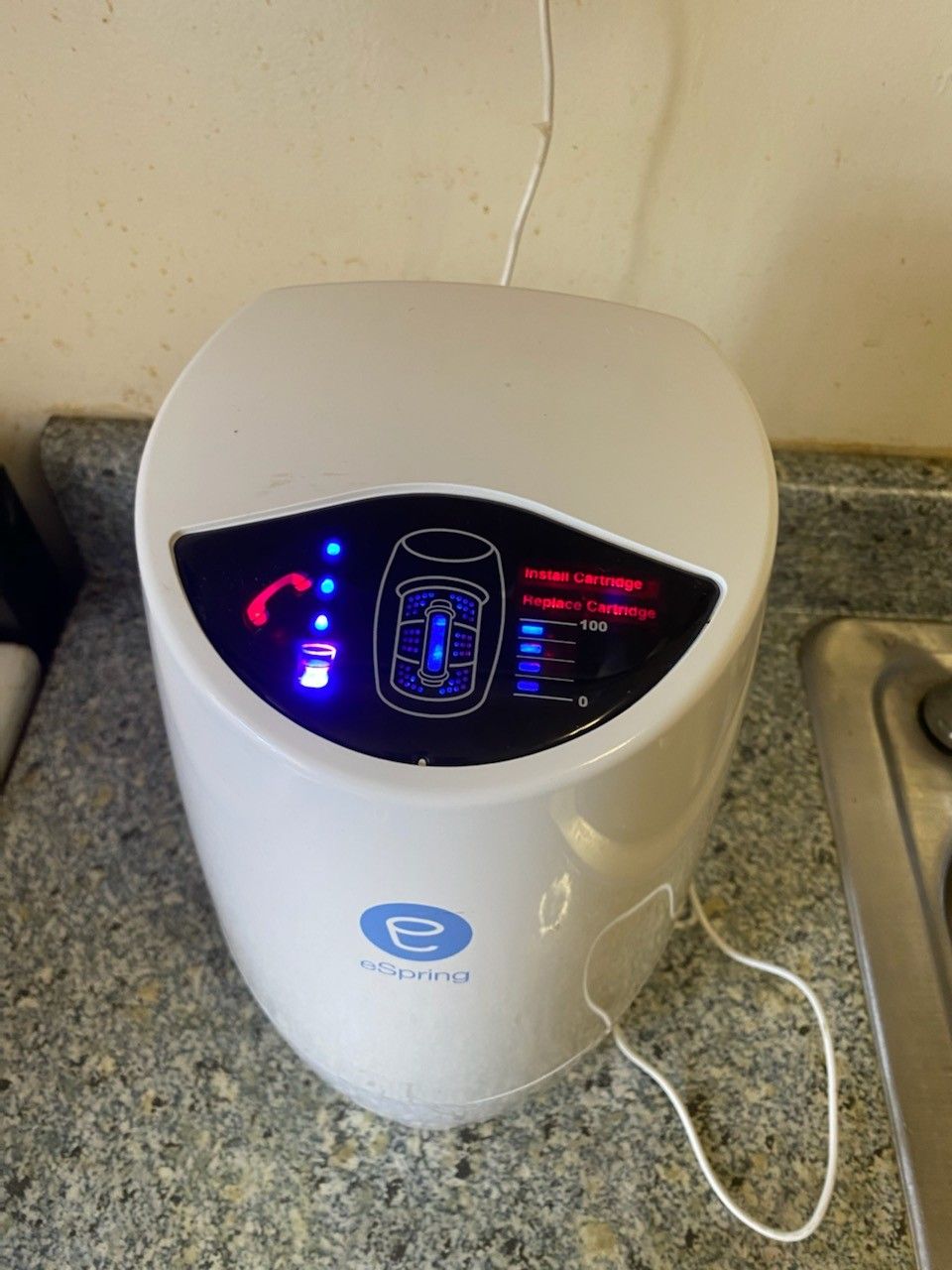 Amway eSpring UV Water Purifier Under Counter #10-0185 NEEDS NEW FILTER ...