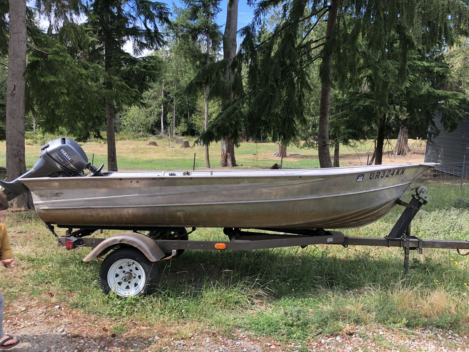 1979 Valco 13 ft Aluminum Boat with 8 hp Yamaha Motor for Sale in ...