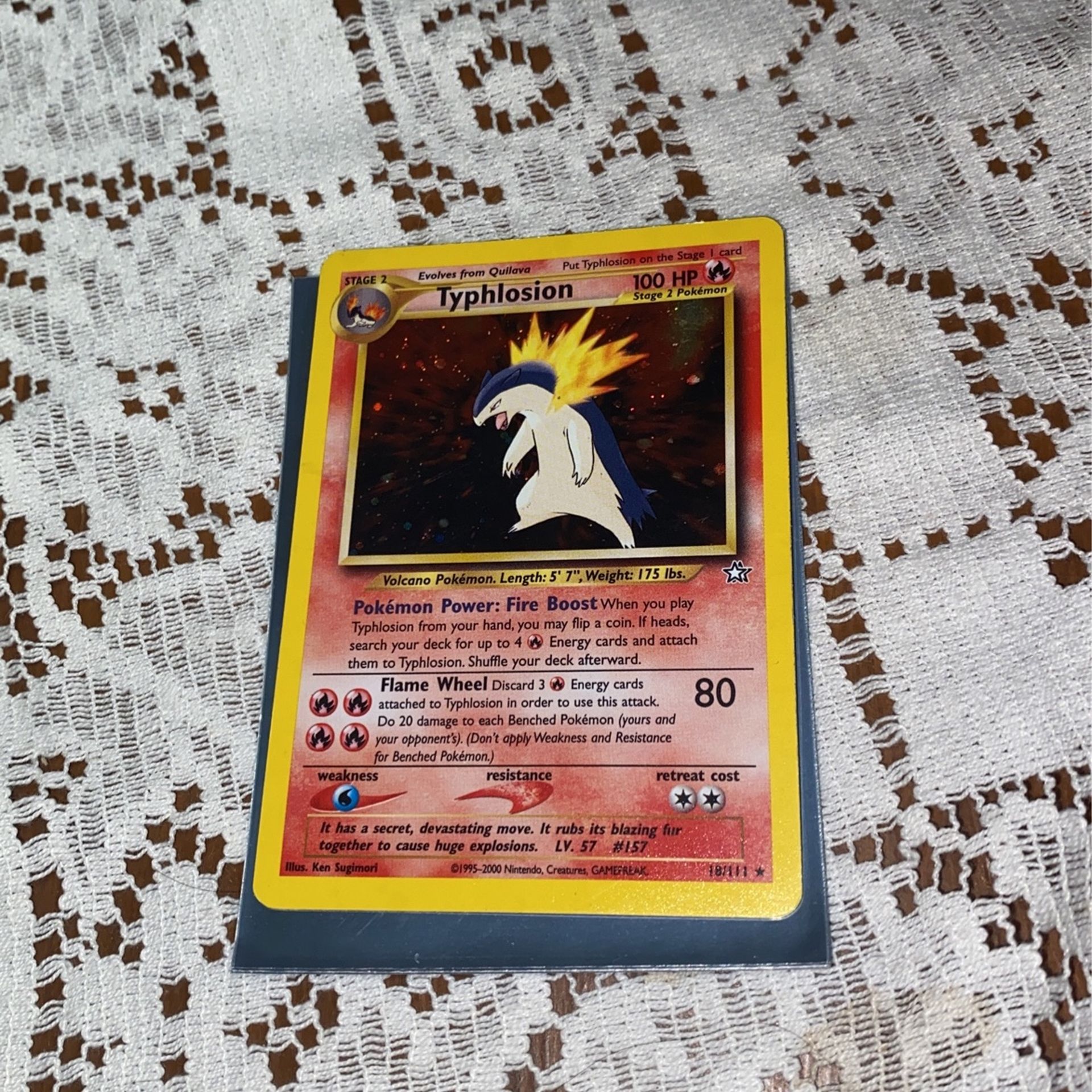 Typhlosion Pokemon Card