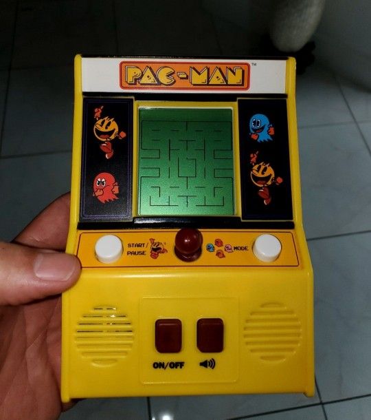 Retro Vintage Yellow Pac-Man Mini Arcade Game [[Tested. for Sale in ...