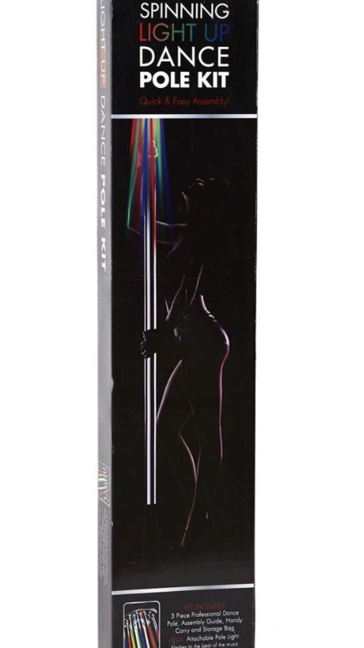 Spinning LED Light-Up Stripper Pole (REDUCED PRICE) for Sale in Long ...