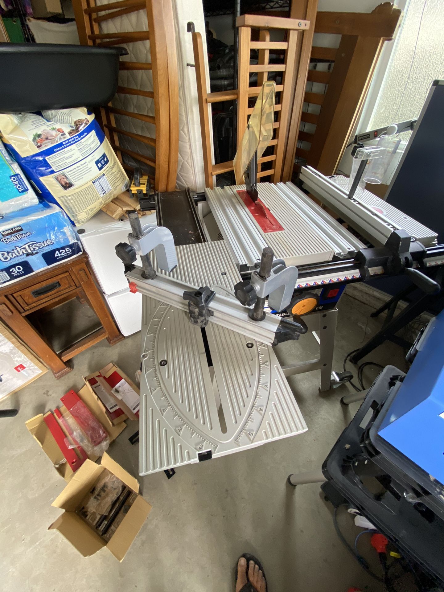 Ryobi Table Saw with Sliding miter & router w/table for Sale in Elk ...