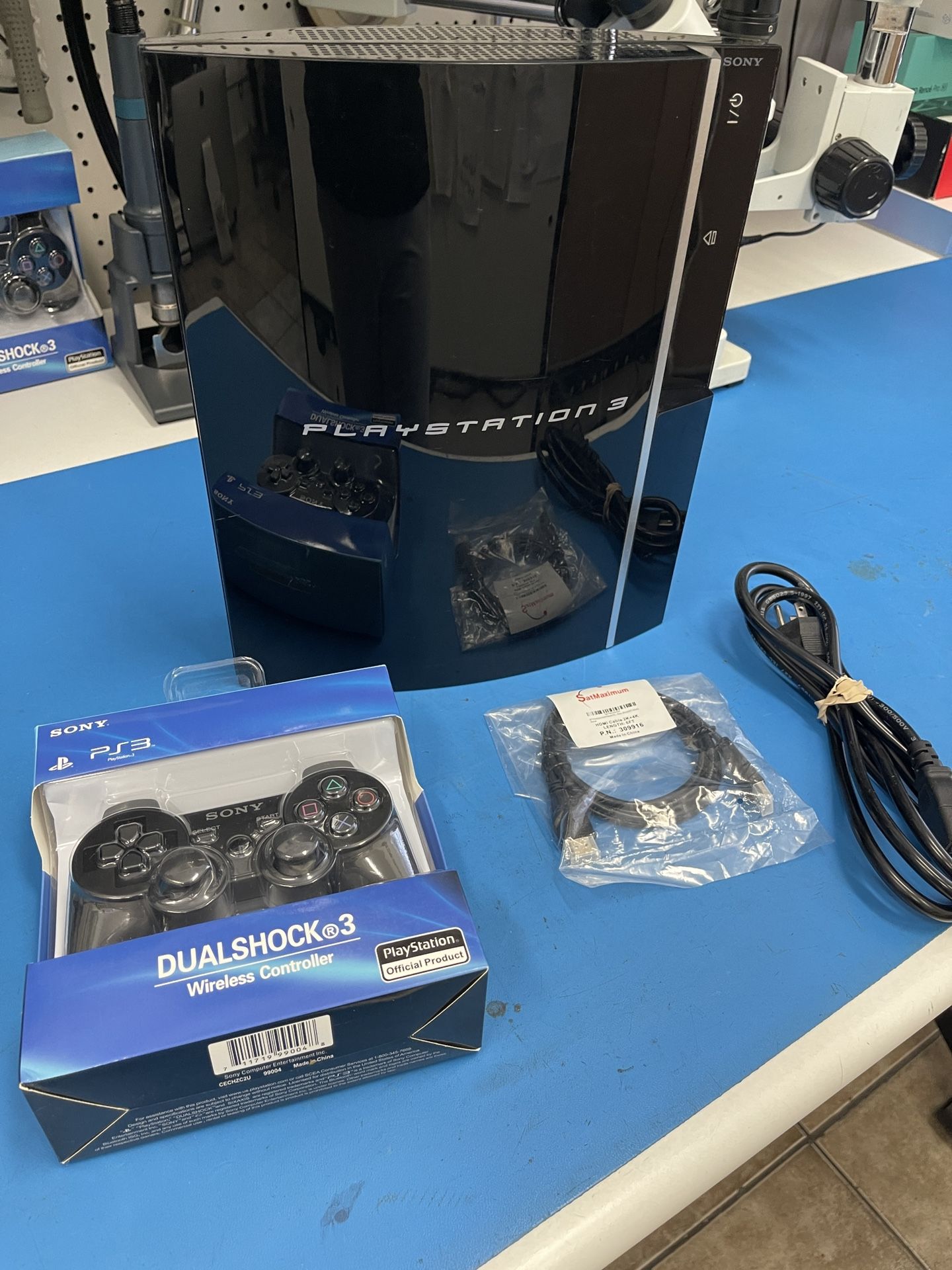 PS3 Fat Console 1 New Controller In Box W/ Power And Hdmi Cables for ...