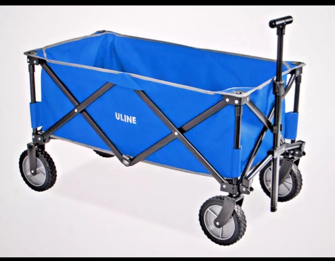 Foldable Blue and Red Utility Pull Wagon w/Rubber Wheels New for Sale ...