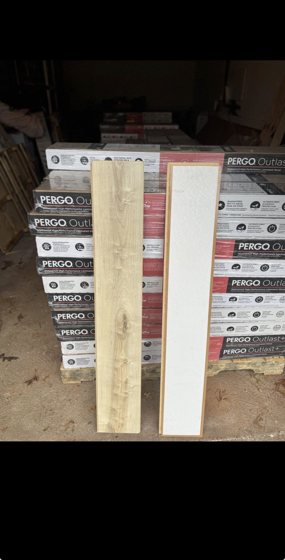 Pergo Buff Weathered Maple Click Lock WaterProof Laminate Flooring ...