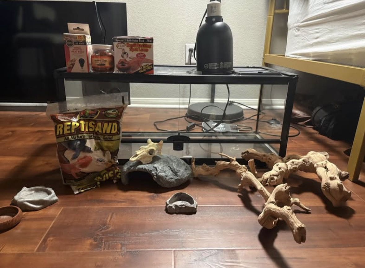Complete Reptile Terrarium Setup – Ready to Go for Sale in Murrieta, CA ...