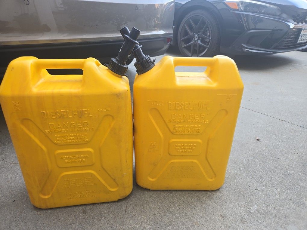 2 5gal Diesel Fuel Containers. for Sale in Anaheim, CA - OfferUp