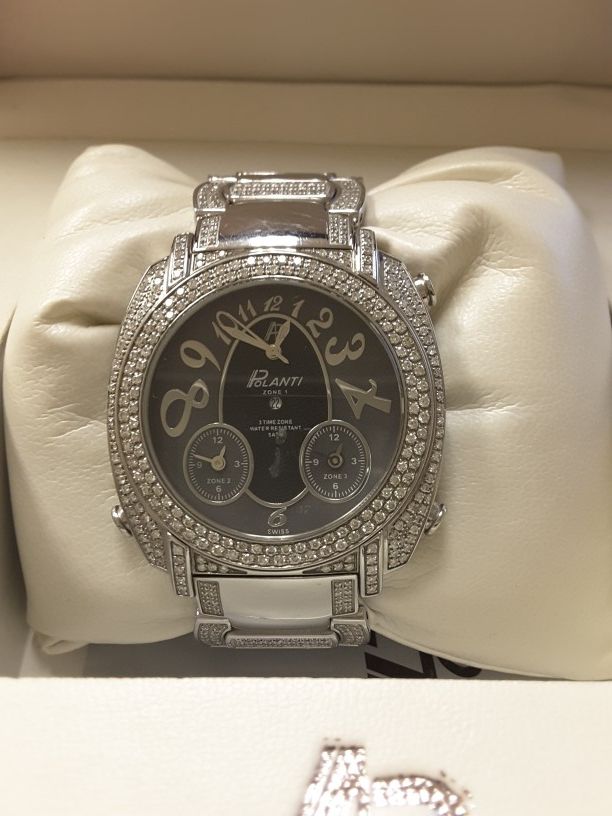 Polanti italian luxury watch with 3 time zones and with more than 500 ...