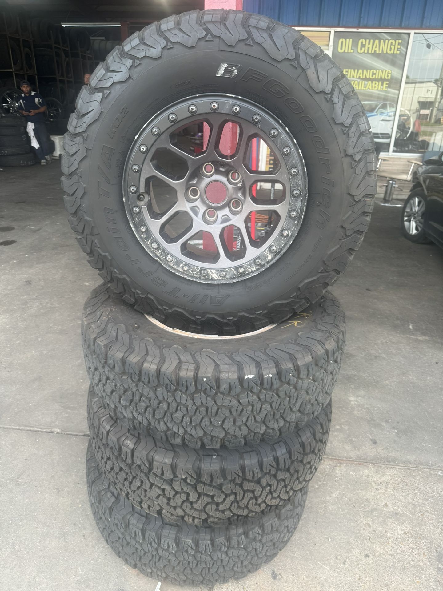 17 Inch Rim And Tires For Jeep Wrangler for Sale in Houston, TX - OfferUp