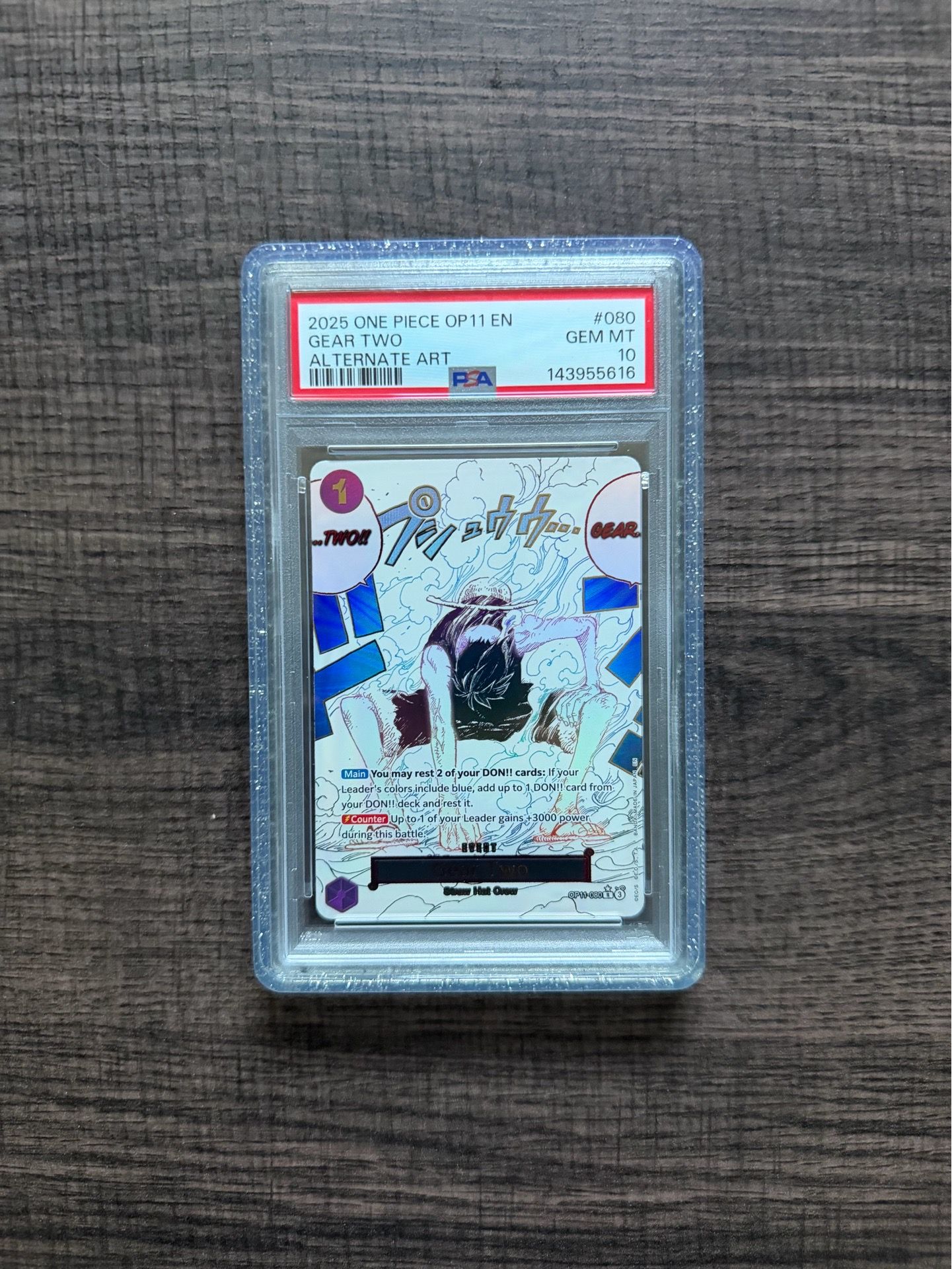 2025 ONE PIECE GEAR TWO #080 ALTERNATE ART PSA 10 for Sale in Anaheim ...