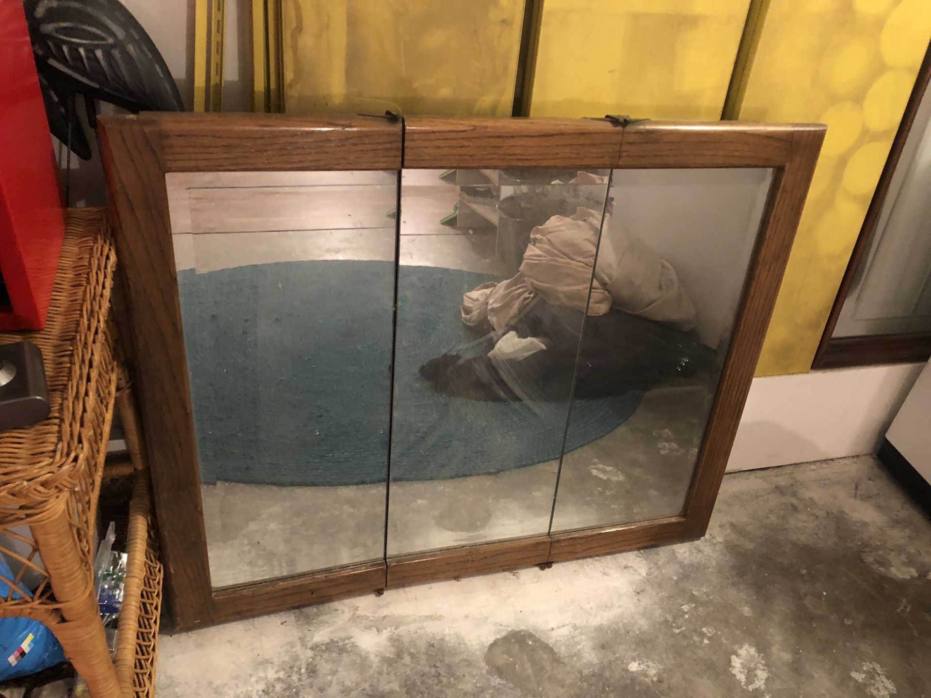 Solid Wood Gaylan Industries Medicine mirrored cabinet for Sale in ...