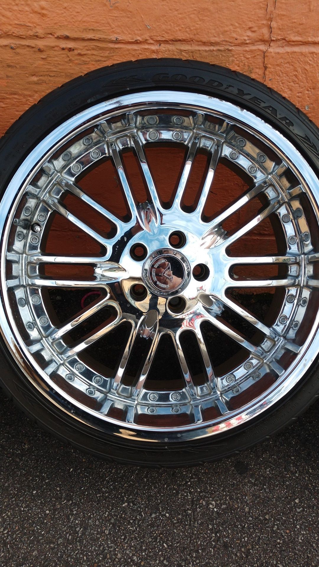 20 INCH CHROME RIMS & TIRES 5X112 245/35/20 VW AUDI MERCEDES BENZ for ...