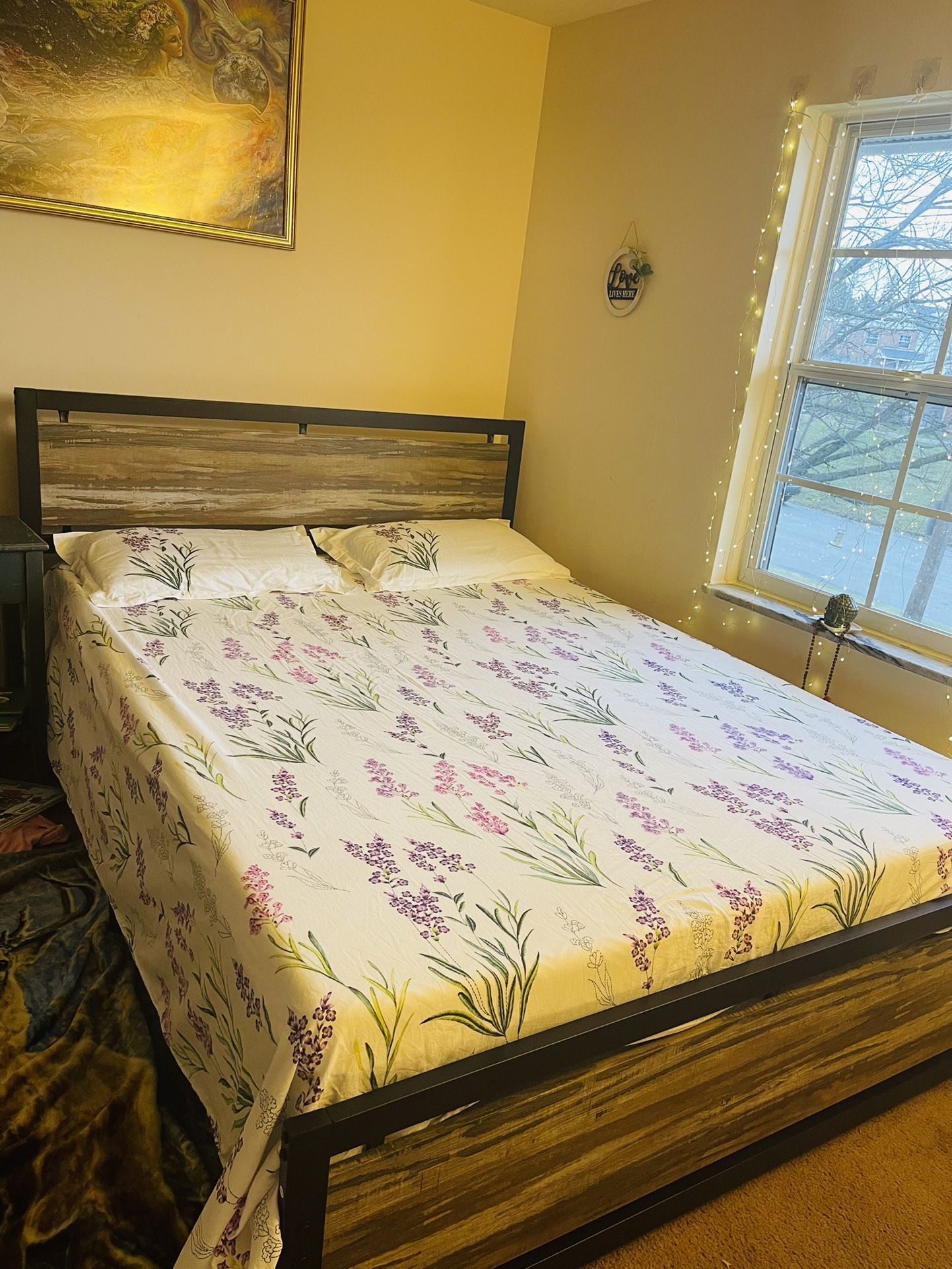 Bed Frame w/ Mattress (Rarely used) for Sale in Broadview Heights, OH ...