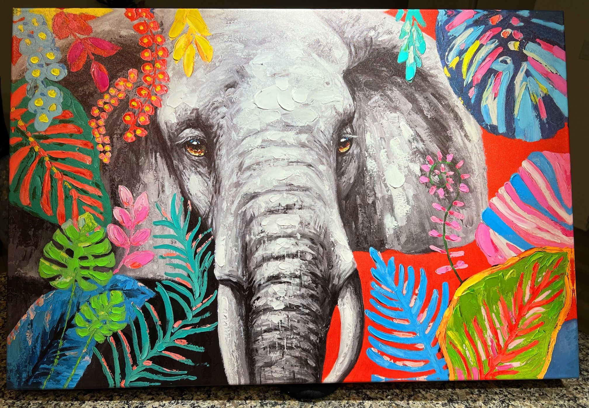 Elephant Face Painting