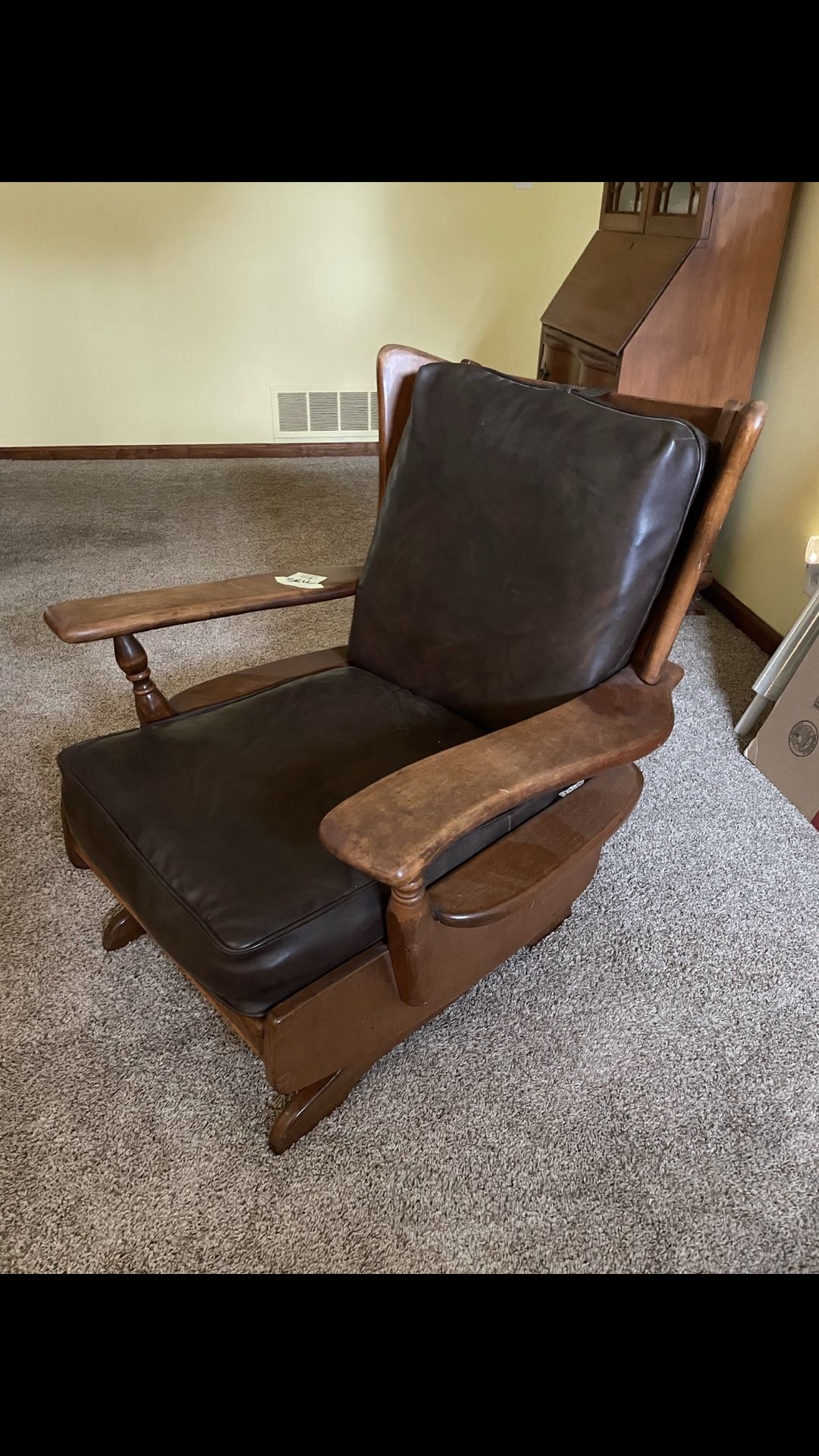 1940’s-50’s Colonial Paddle Arm Lounge Chair Platform Rocker for Sale ...