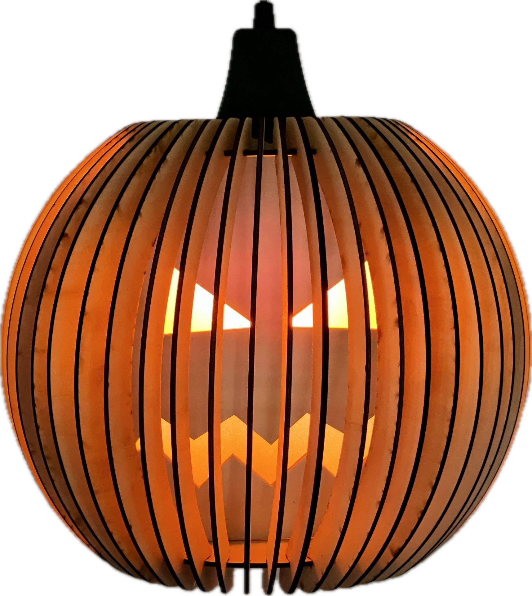 HALLOWEEN Pumpkin Lamp: Laser-Cut Artistry with LED Flicker - Ready-to ...