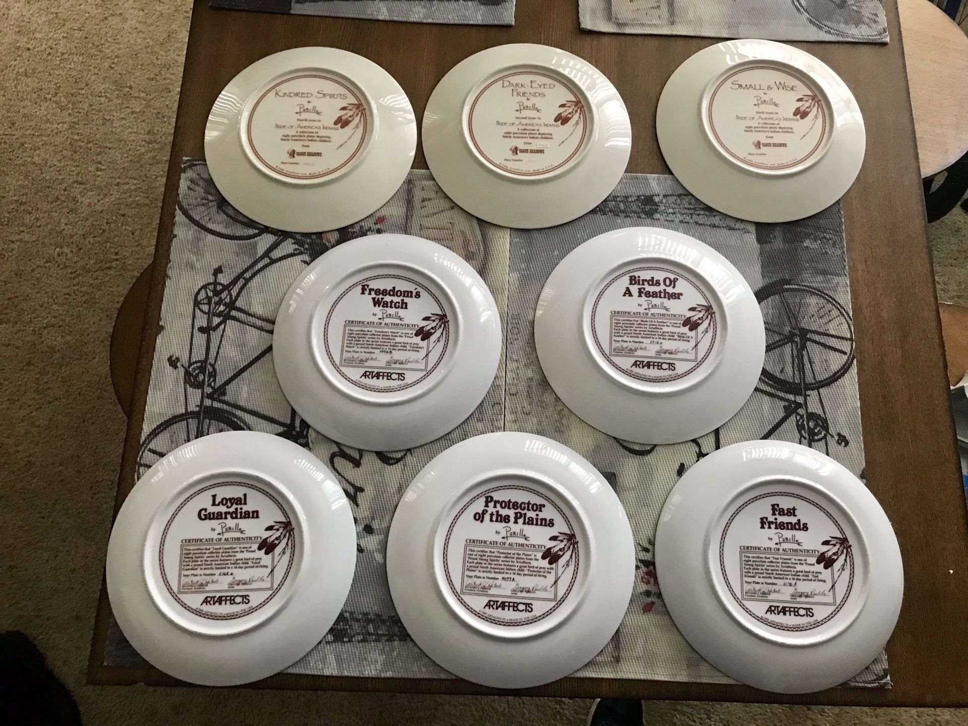 Collector Plates Gregory Perillo INDIAN HERITAGE Vague Shadows ...