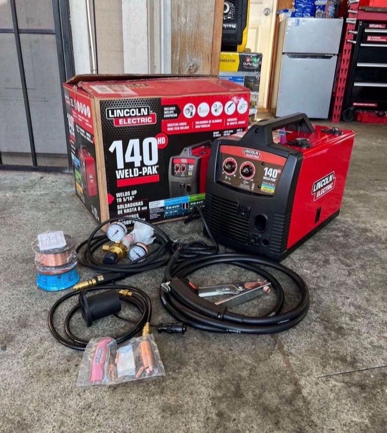 Lincoln Electric Weld-Pak 140 Amp MIG and Flux-Core Wire Feed Welder ...