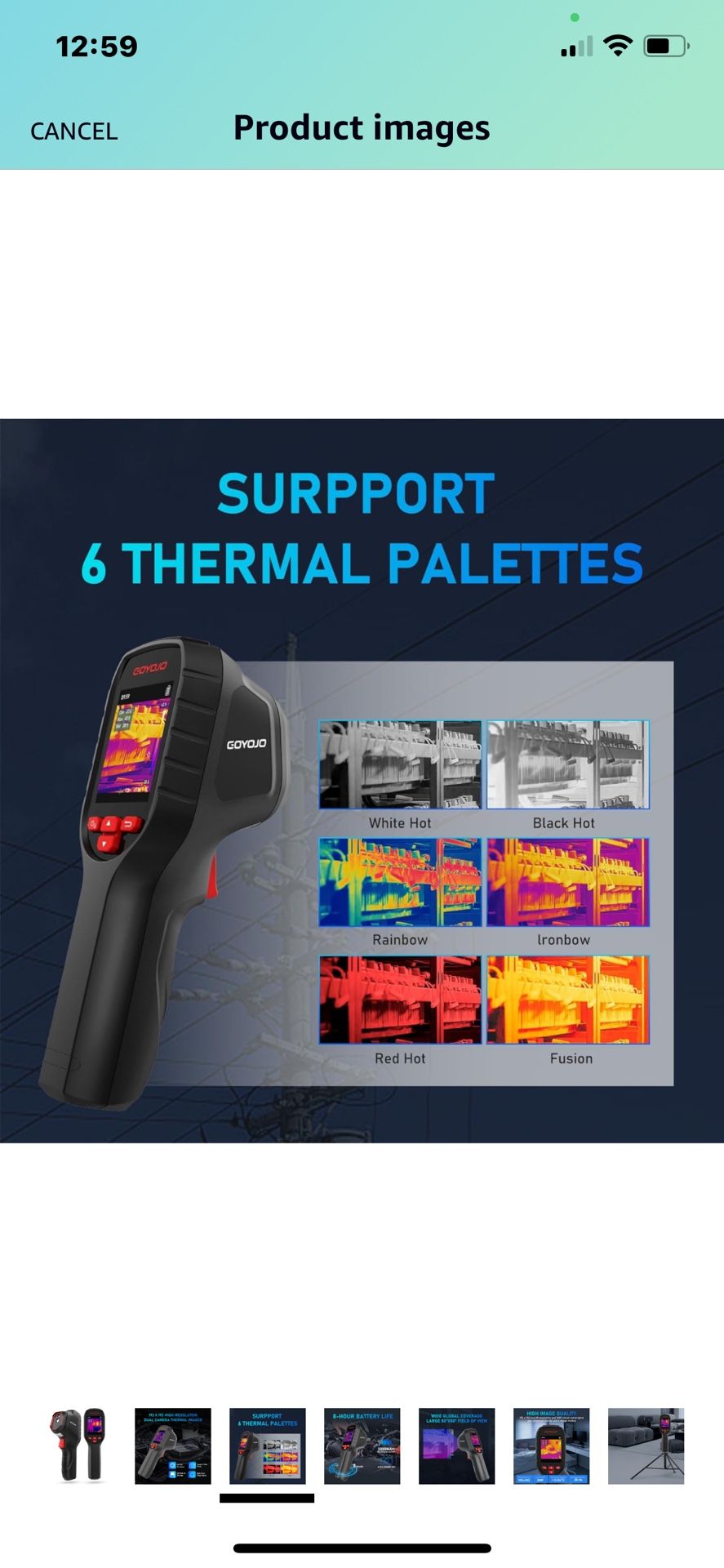 GW192 SuperIR 192x192 Thermal Imaging Camera - 25Hz, Handheld, 8-Hour ...