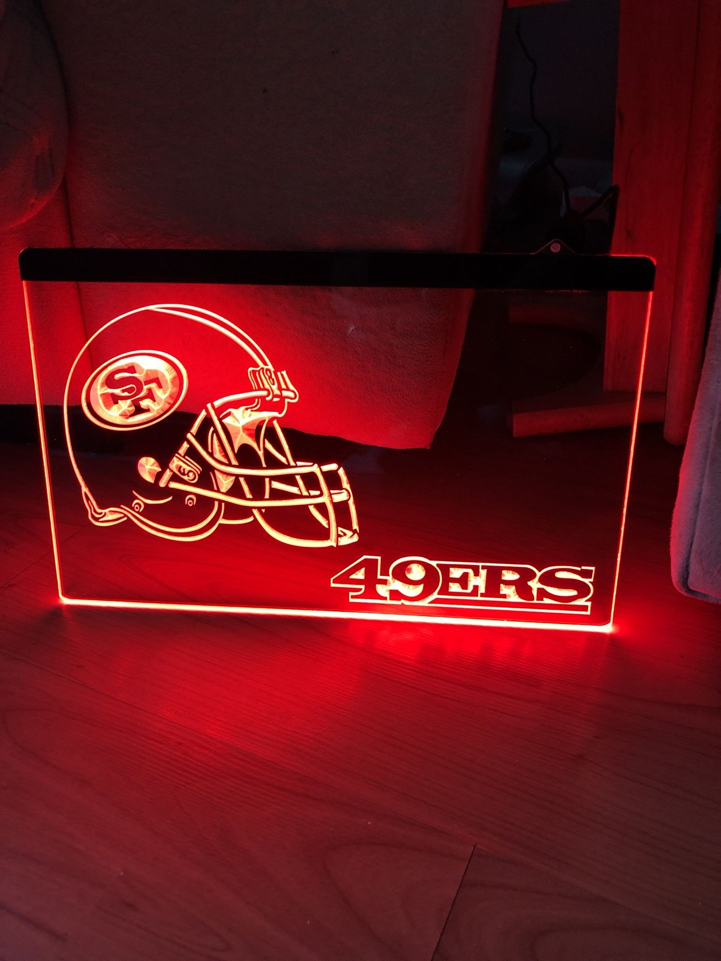 SAN FRANCISCO 49ERS LED NEON RED LIGHT SIGN 8x12 for Sale in Buena Park ...