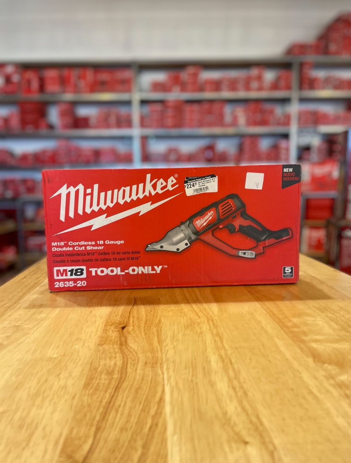 MILWAUKEE M18 Volt Lithium-Ion Cordless 18-Gauge Double Cut Metal Shear ...