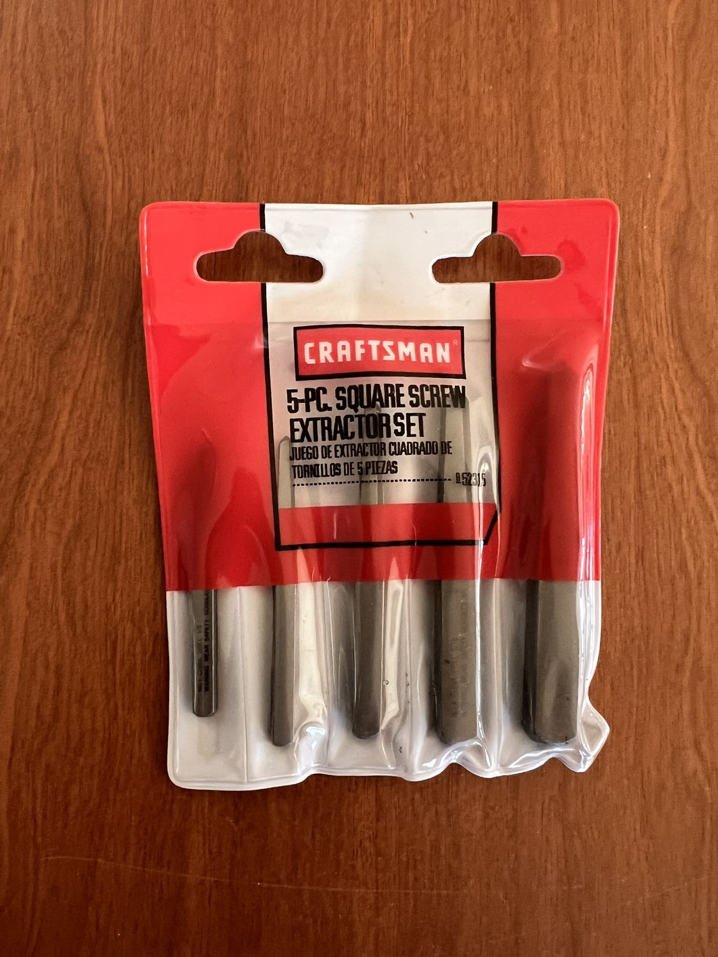 Craftsman 5-Piece Square Screw Extractor kit, For Removing Screws or ...