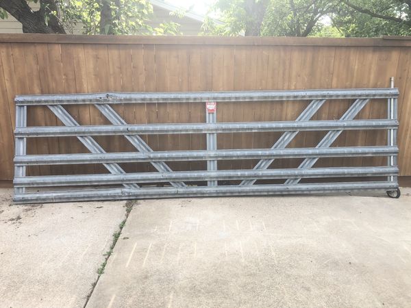 Huchison Western 5 panel galvanized utility farm gate - 15-1/2’ x 53 ...
