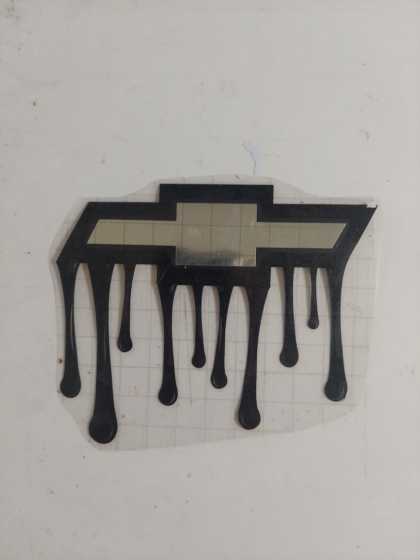 Chevy Melting Logo Vinyl Decal for Sale in Arlington, WA - OfferUp
