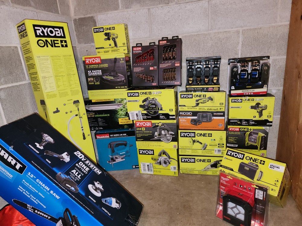 Brand New Ryobi, Milwaukee, Ridgid, And Makita Power Tools for Sale in ...