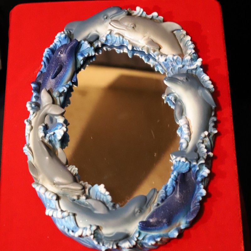 Vintage Dolphin molded Ceramic Wall Mirror for Sale in San Antonio, TX ...