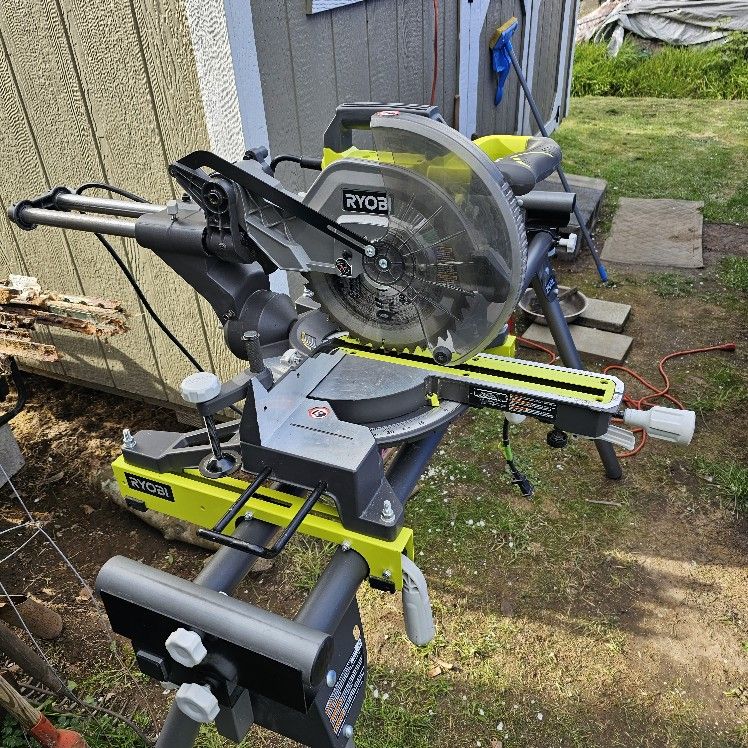 Ryobi 10" Sliding Miter Saw With Stand for Sale in Grays Harbor County, WA - OfferUp