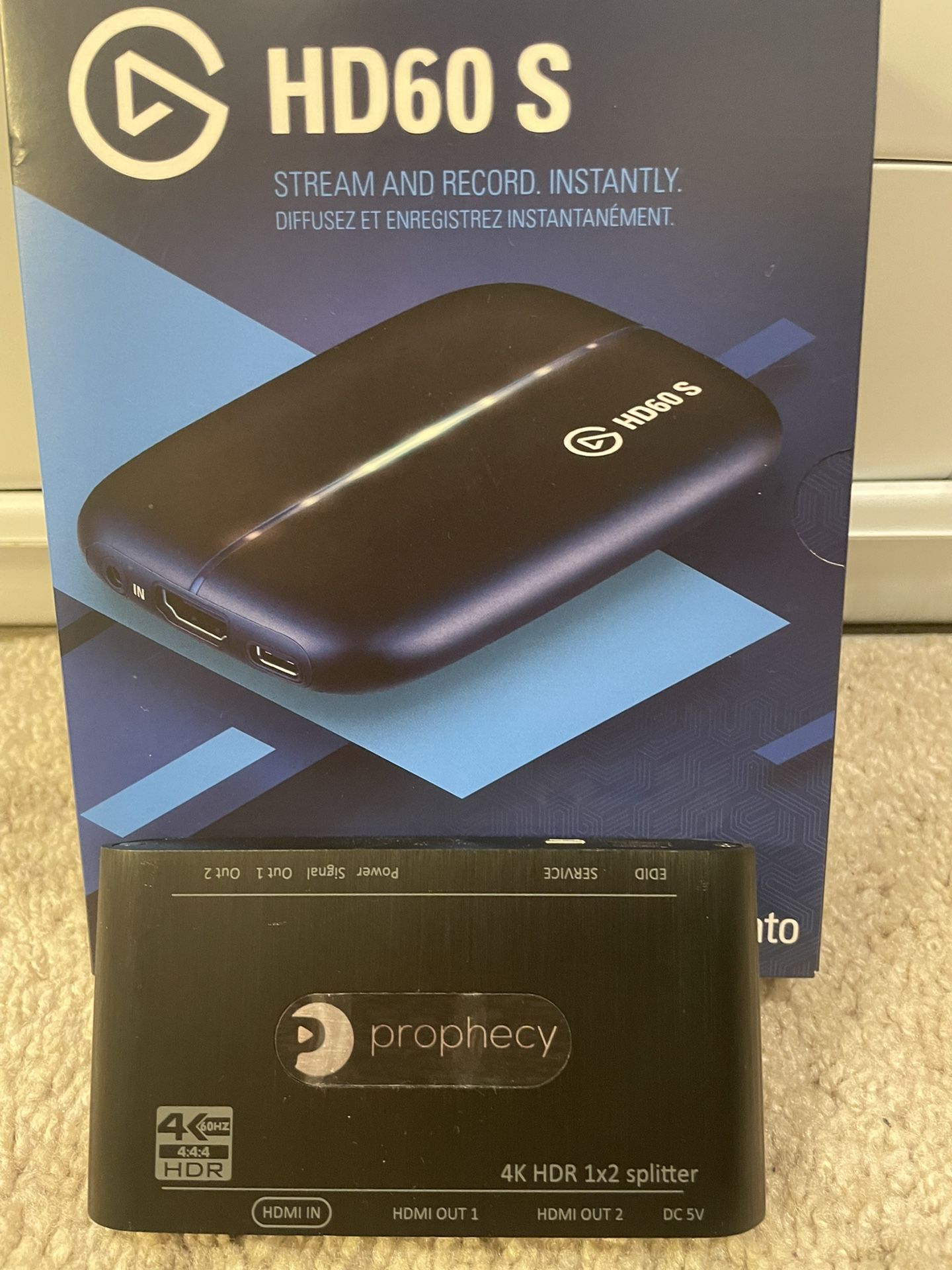 Elgato HD60S + 4K HDMI Splitter for Sale in Richmond, VA - OfferUp