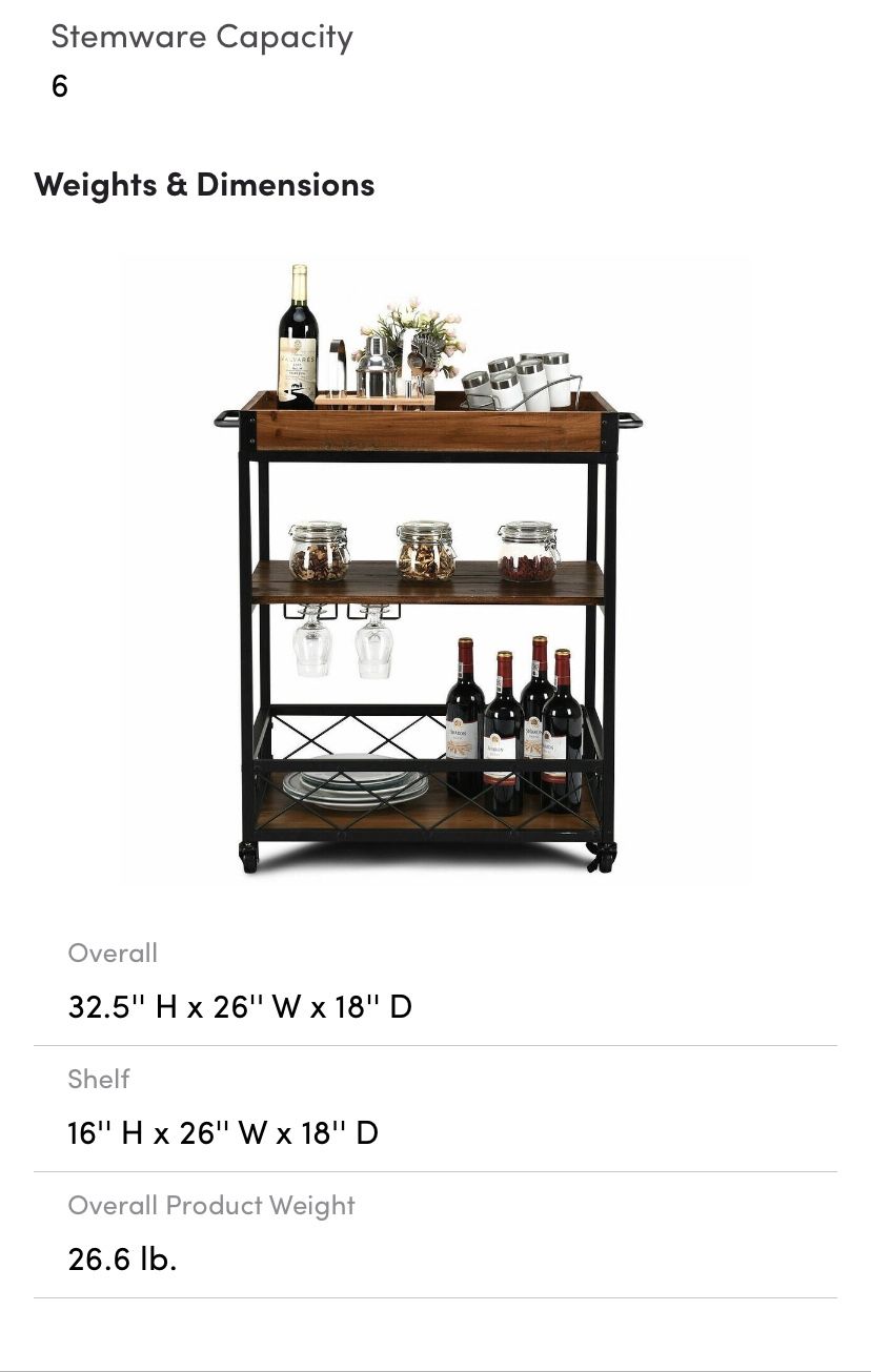 Bar Cart for Sale in Chicago, IL - OfferUp