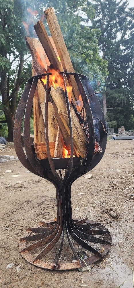 Custom Fire Pit 3 Feet Tall 2 Feet Wide for Sale in Seattle, WA - OfferUp