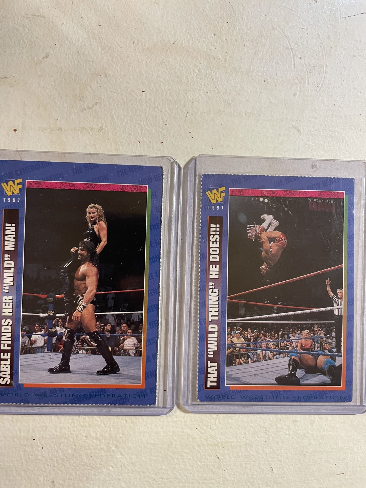 1997 WWF MAGAZINE LOT (2) CARDS, SABLE FINDS HER “WILD” MAN and ThAT ...