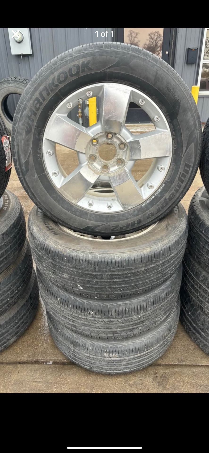 GMC 19" OEM Wheels & Hankook 255/60R19 Tires - 6x132 bolt pattern ...