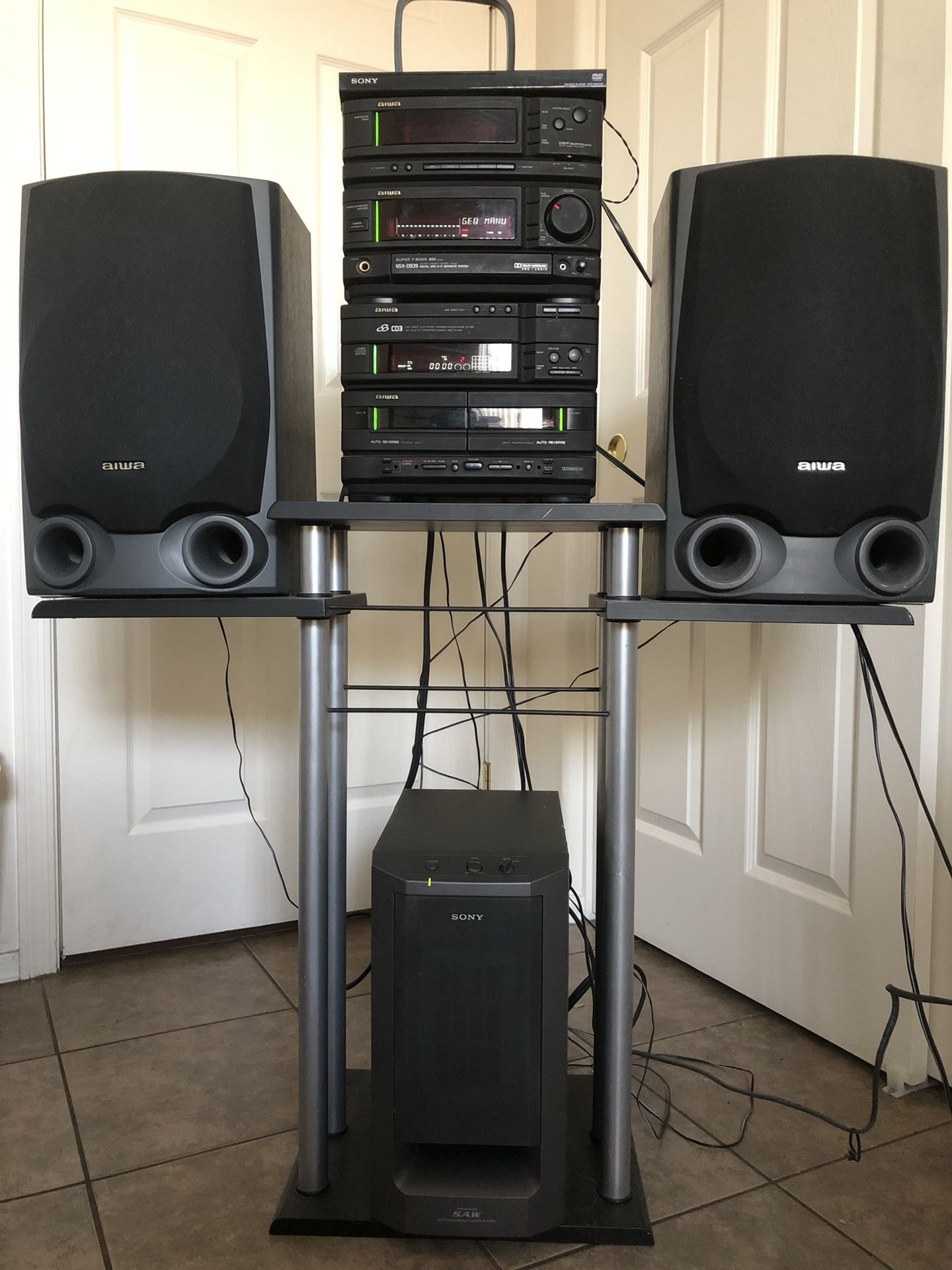 Aiwa NSX-D939 Dolby ProLogic Surround Sound DSP sound mode Stereo w ...