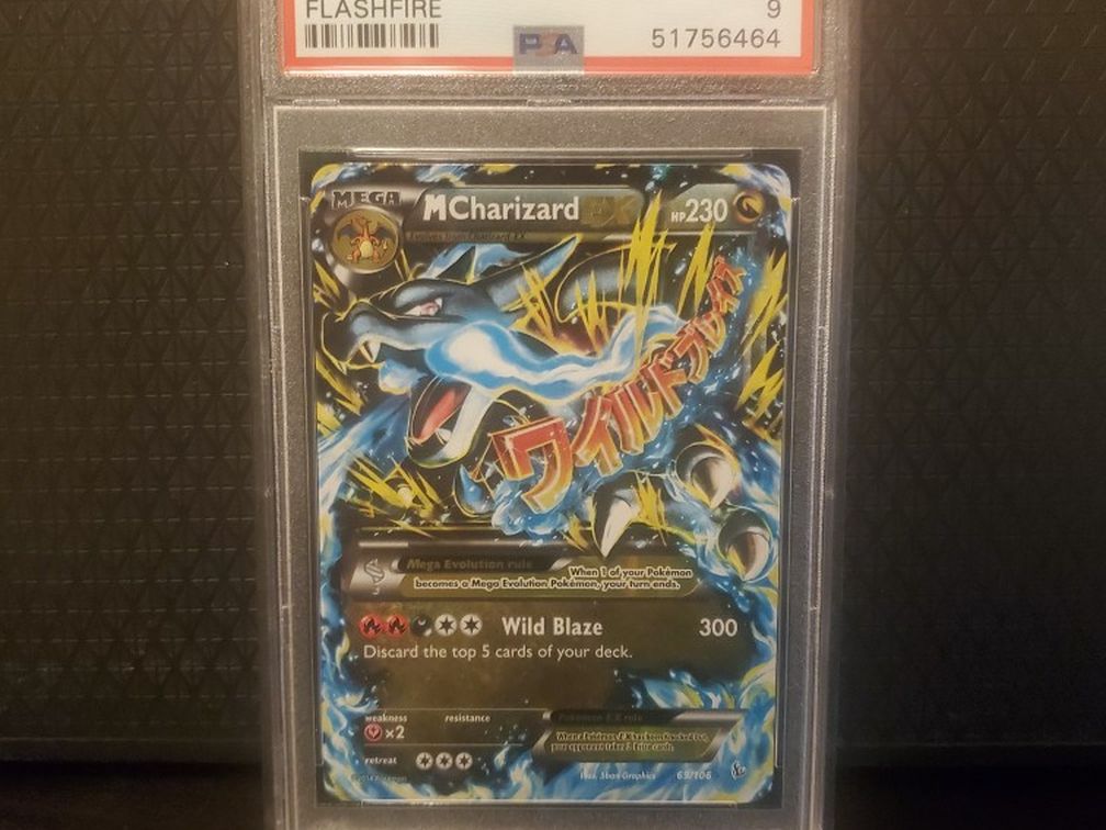 2014 POKEMON FLASHFIRE MEGA CHARIZARD X EX 69/106 CARD for Sale in ...