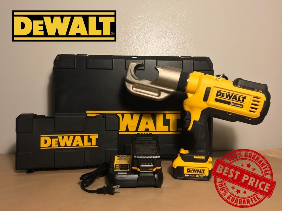 DEWALT DCE300M2 20V MAX* DIED ELECTRICAL CABLE CRIMPING TOOL KIT for ...