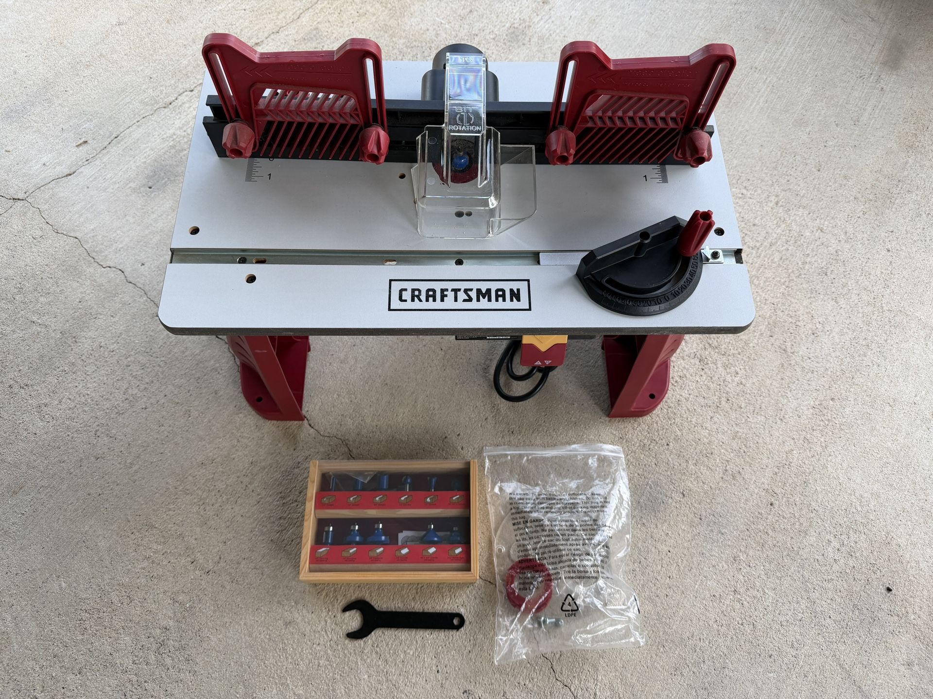 Craftsman Router and Router Table Combo w/ Bits for Sale in San Antonio ...