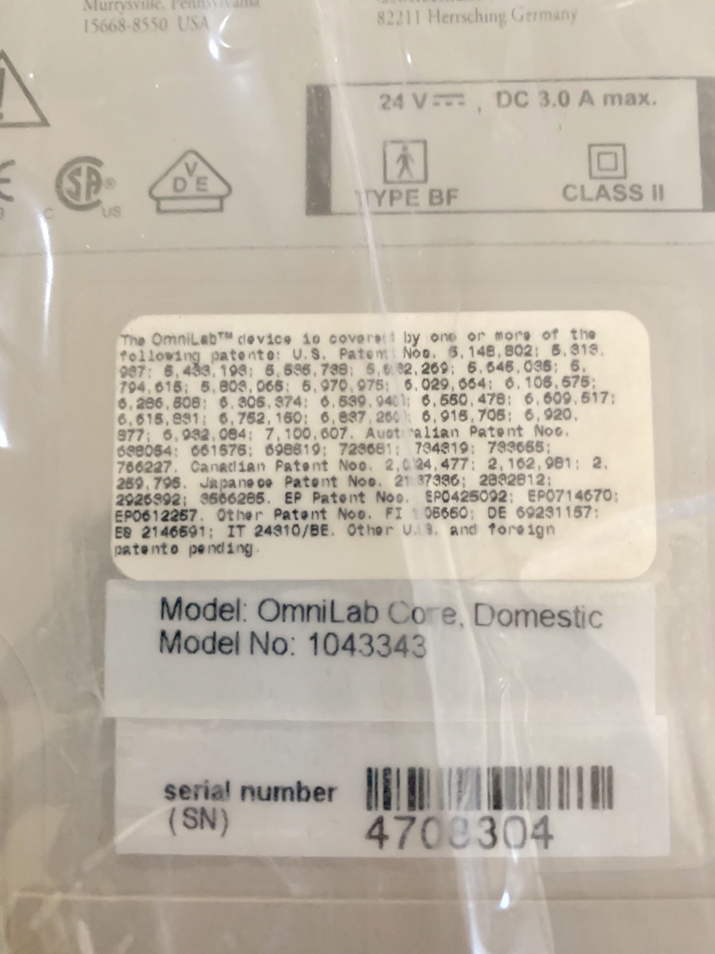 Respironics OmniLab Core Domestic CPAP Titration w Heated Humidifier ...