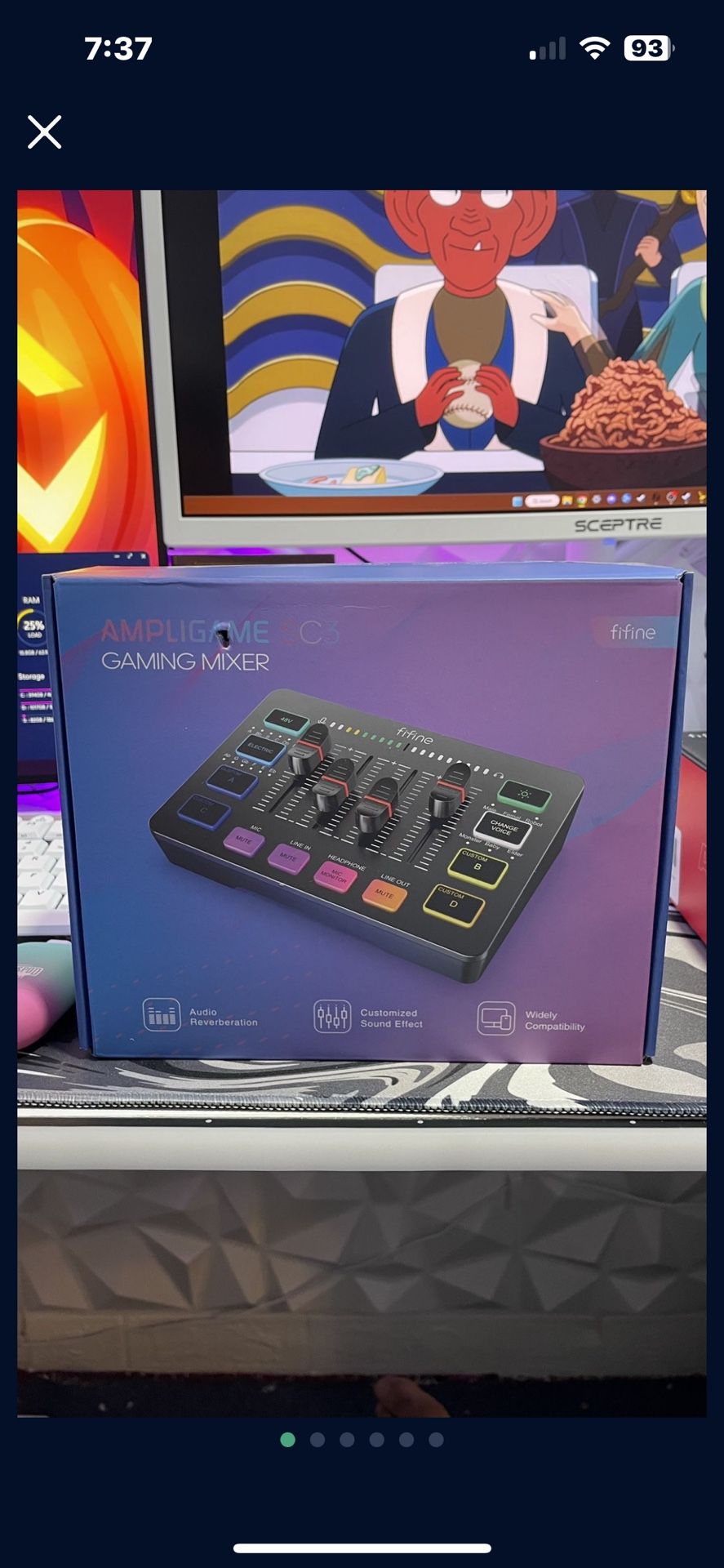 FIFINE Audio Mixer, Gaming Streaming PC Mixer with Slider Fader, XLR ...