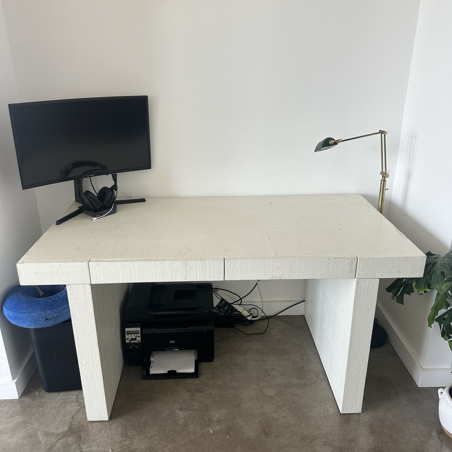CB2 Bianca Linen Desk for Sale in Los Angeles CA OfferUp