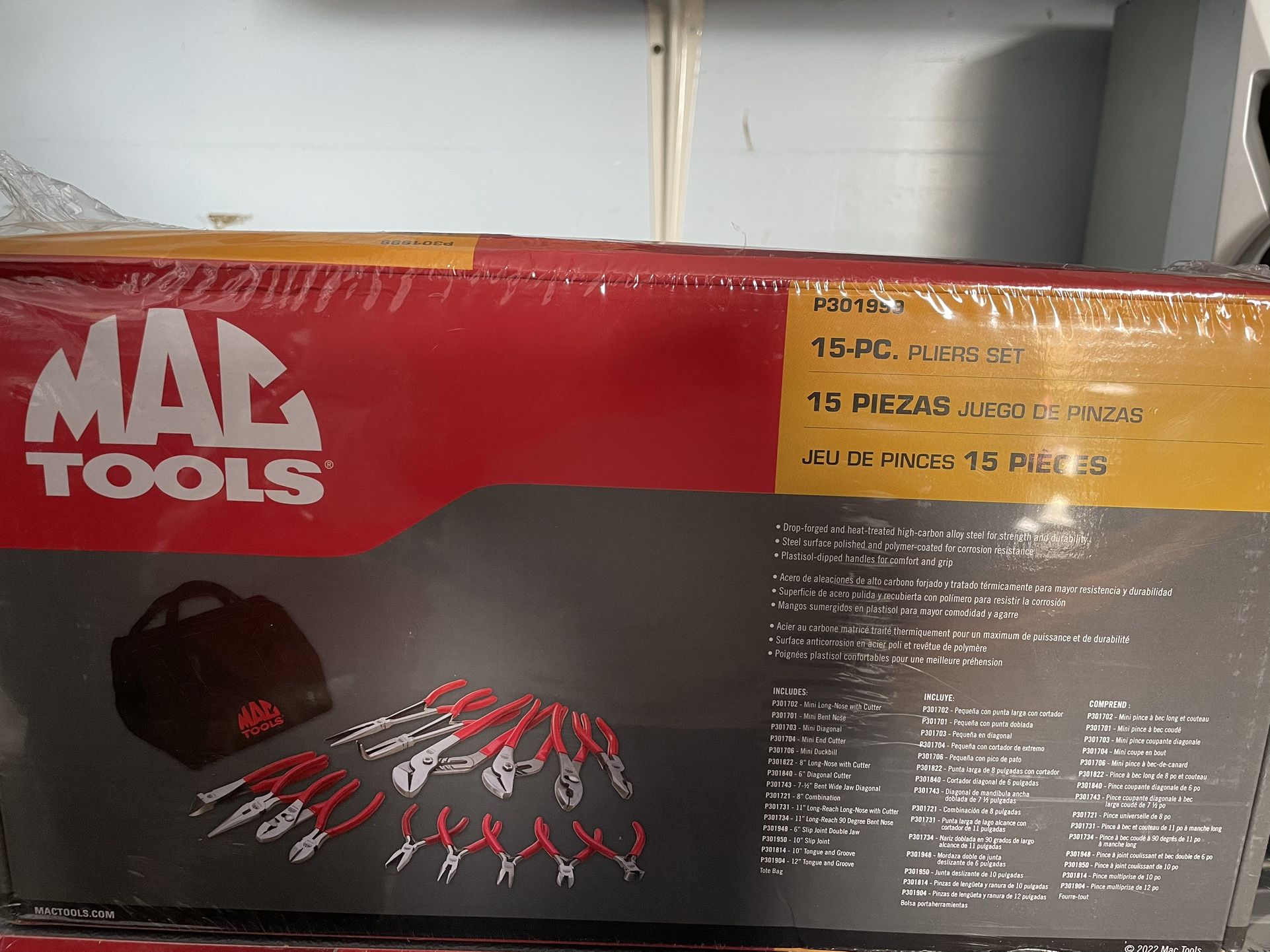Mac Tools 15-pc. Plier Set for Sale in French Camp, CA - OfferUp