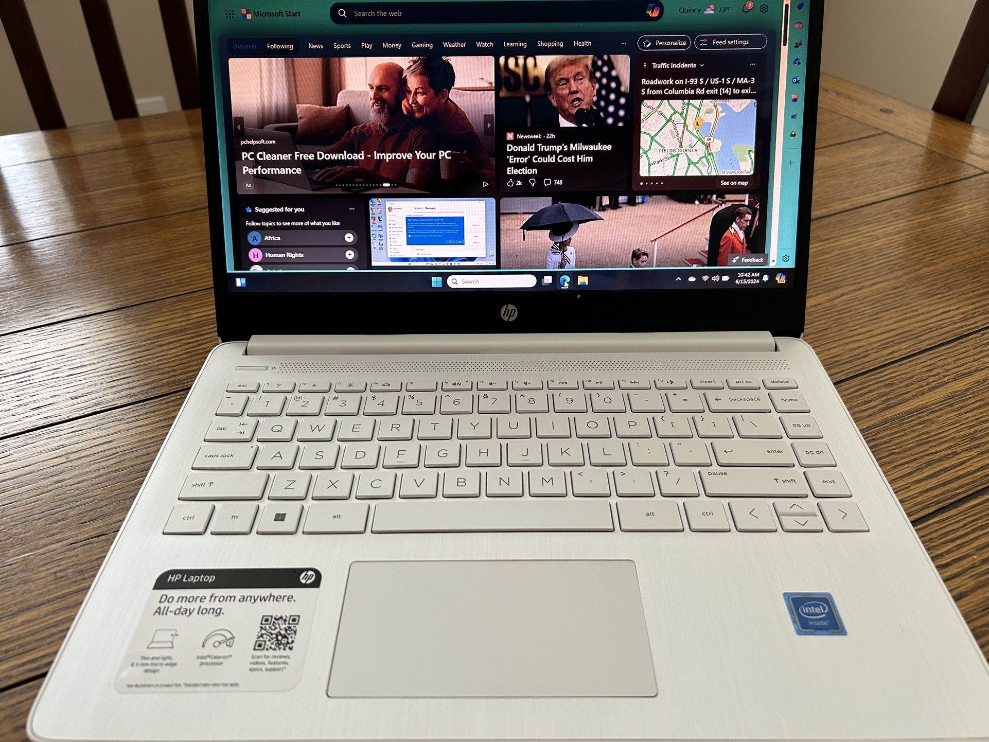 HP Laptop Computer Model:14 Inch Model:dq0052dx Computer Nice! for Sale ...