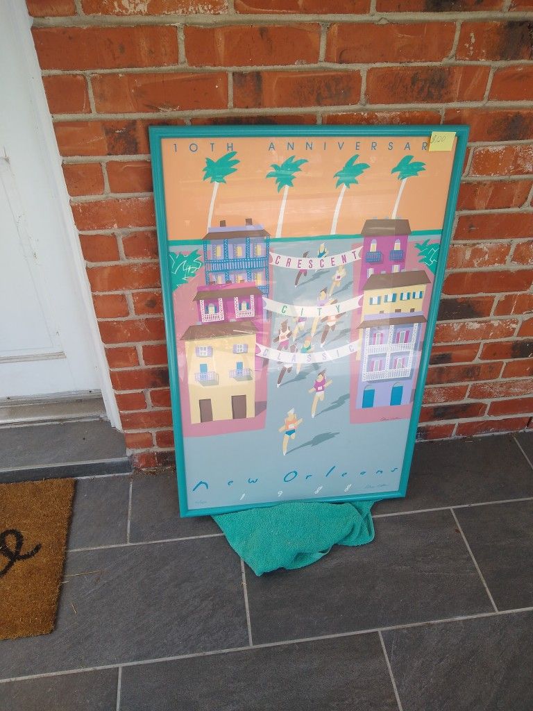 1988 Crescent City Classic Poster Signed, numbered Professionally ...